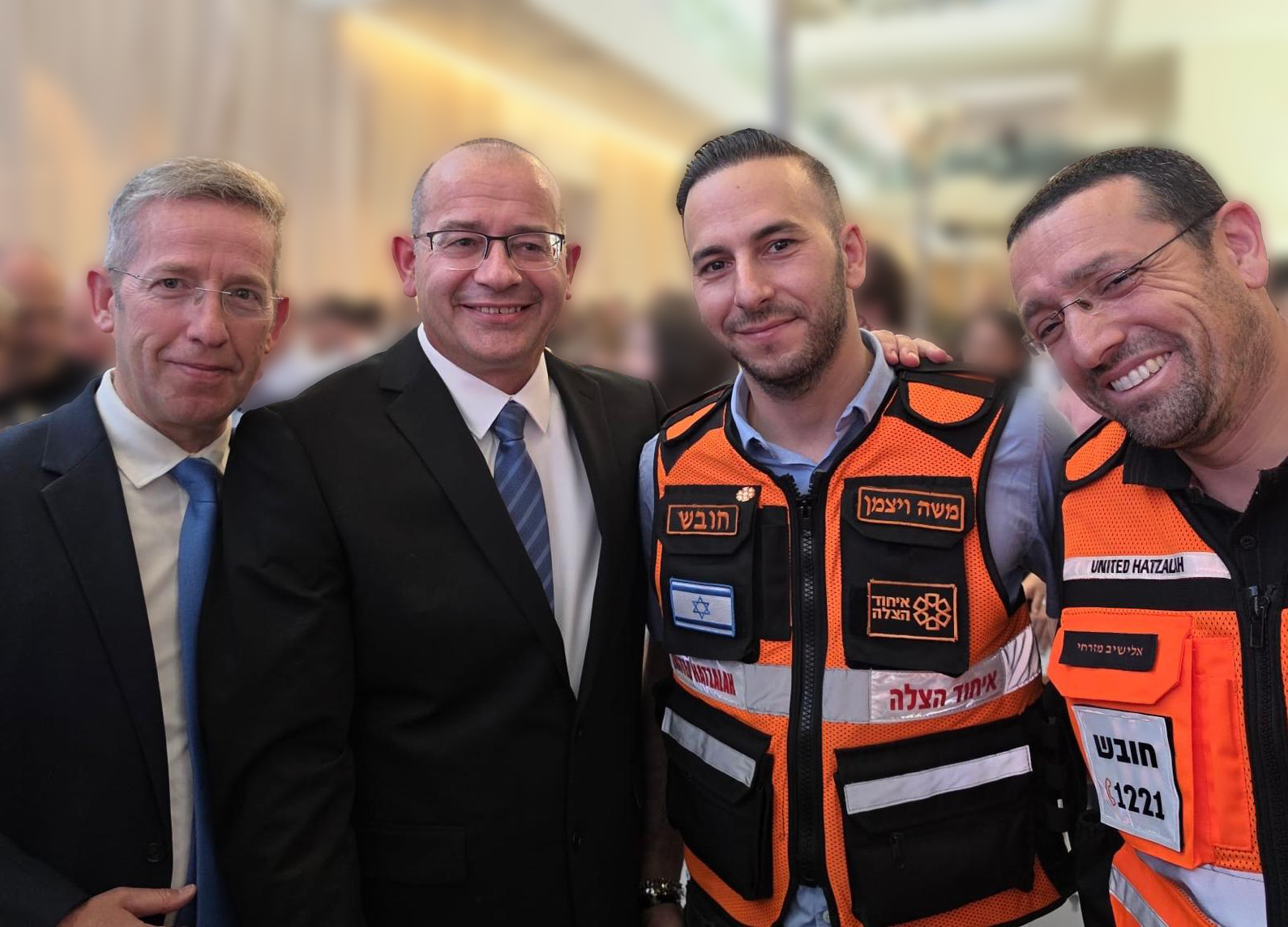 New Mossad chief thanks United Hatzalah volunteers who saved him on Oct ...
